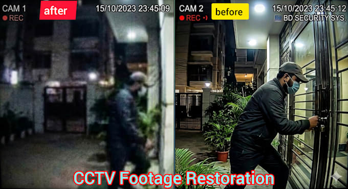 Enhance, sharpen and, fix blurry cctv footage, or photos professionally ...