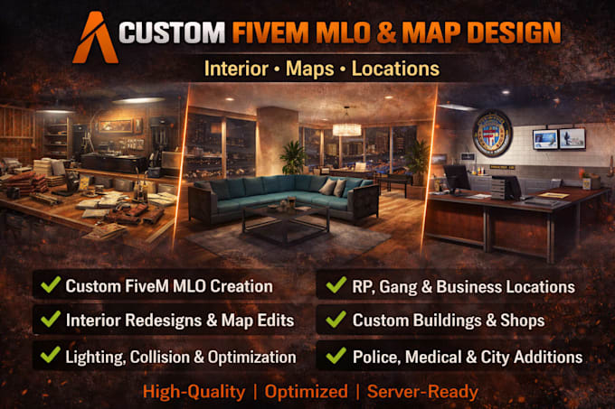 Customize fivem mlo, fivem interior design and map for fivem server by ...