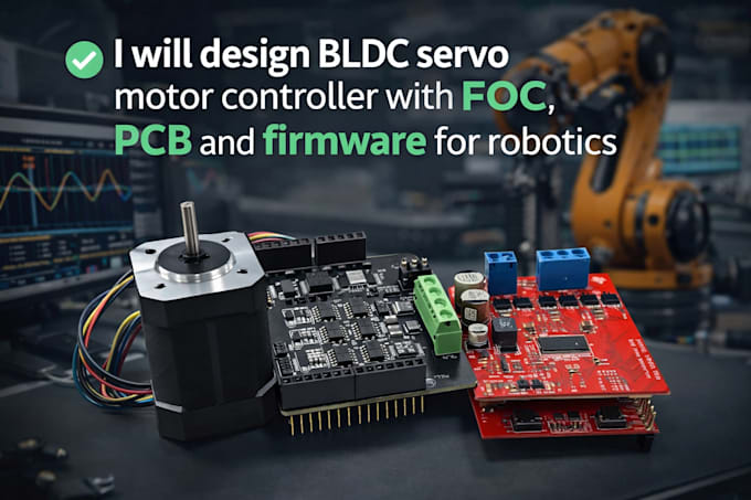 Design bldc servo motor controller with foc pcb and firmware for ...