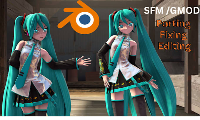 Port, fix create sfm model, fivem model tf2, mmd l4d2, fnaf, vrchat ...