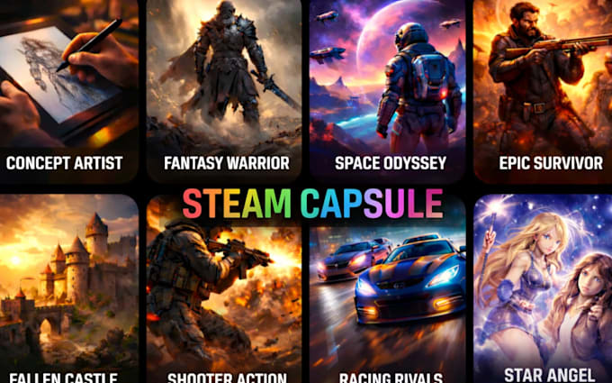 Configuraré el arte de steam capsule, el banner del juego en la página ...