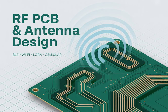 Design rf pcb with bluetooth ble wifi lora and cellular antenna layout ...