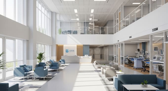3d cgi interior design for hospitals clinics and medical laboratory ...