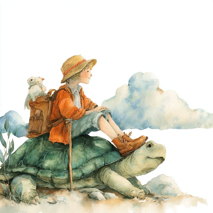 Children story book illustration watercolor by Kauflaam | Fiverr