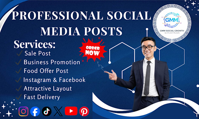 Design professional social media posts for your business by ...