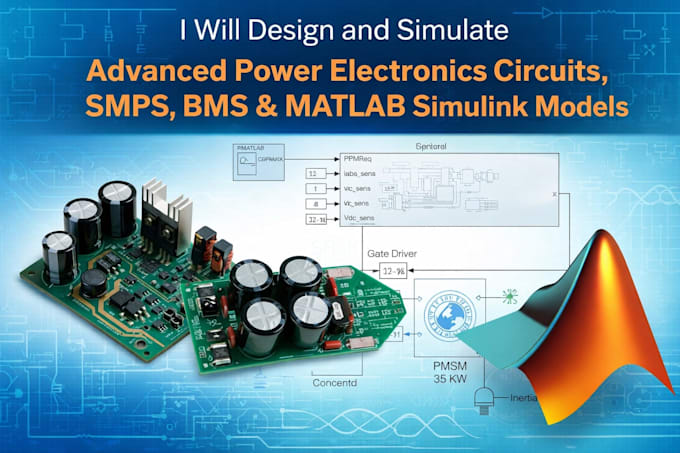 Design e simule circuitos avançados de eletrônica de potência, smps ...