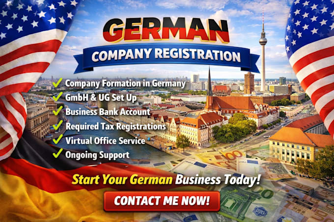 Register your german gmbh or ug company by Weber_business | Fiverr