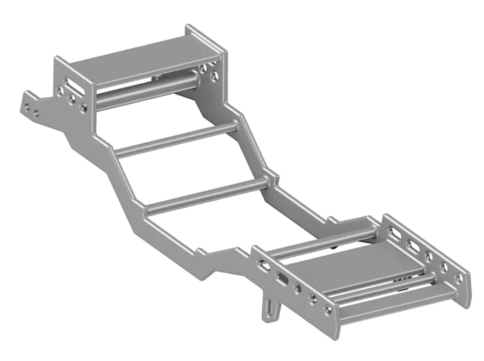 Ontwerp automotive chassis, auto frame en voertuigstructuur 3d-model in ...