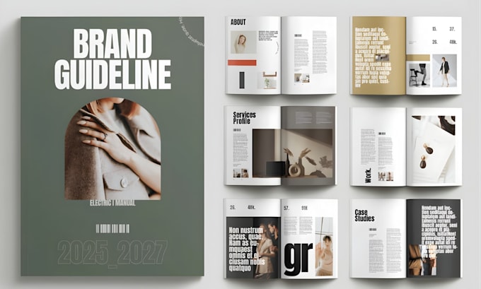 Design branding kit corporate identity brand style guide business ...