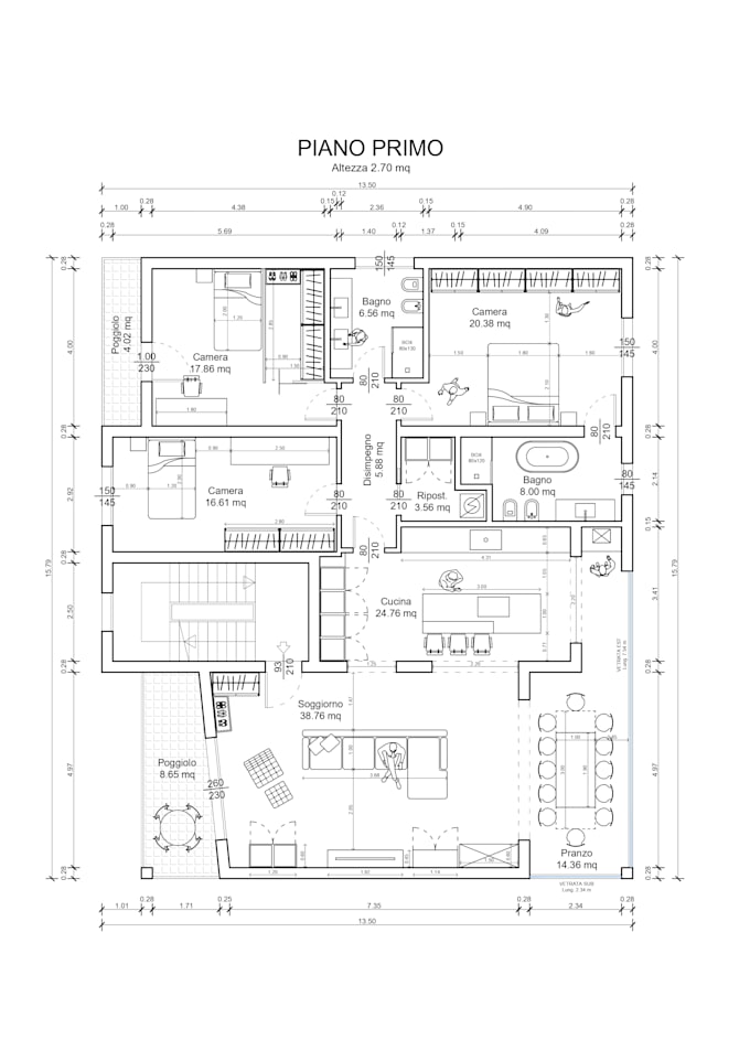 Redraw your floor plan in autocad and convert pdf to dwg by ...