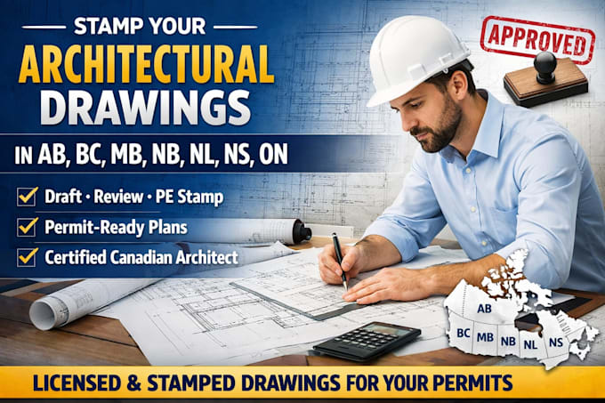 Draw, review, stamp your architectural drawings in ab, bc, mb, nb, nl ...