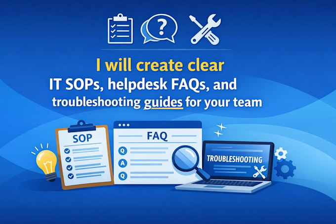 Create it sops, helpdesk faqs, and troubleshooting guides for your team ...