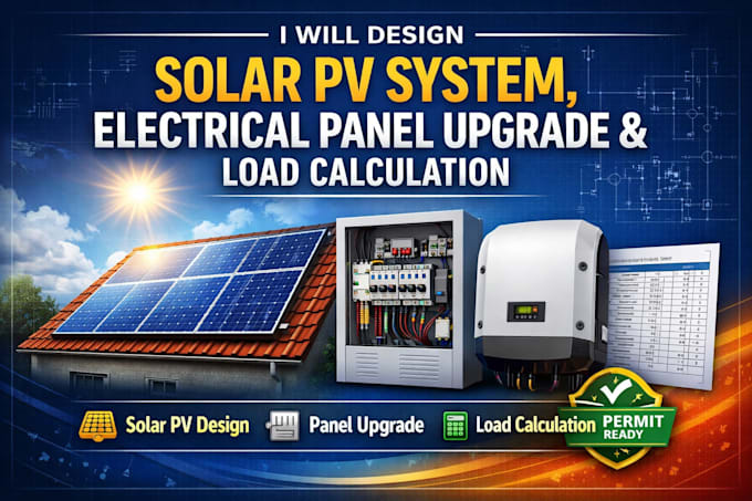 Design solar pv system, electrical panel upgrade, load calculation by ...