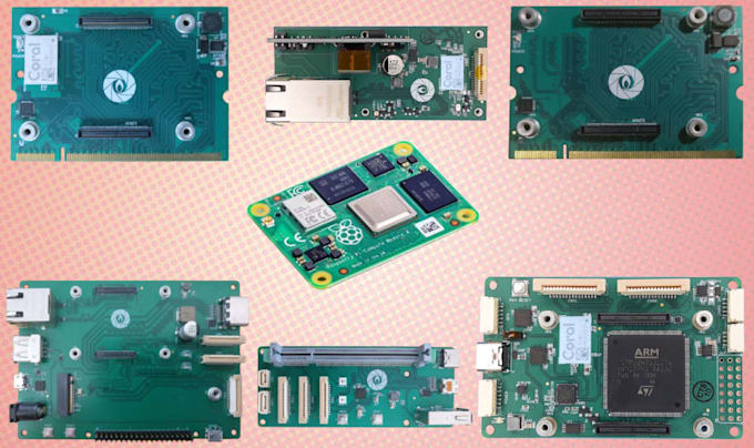 Design de placa de circuito impresso personalizada para raspberry pi ...