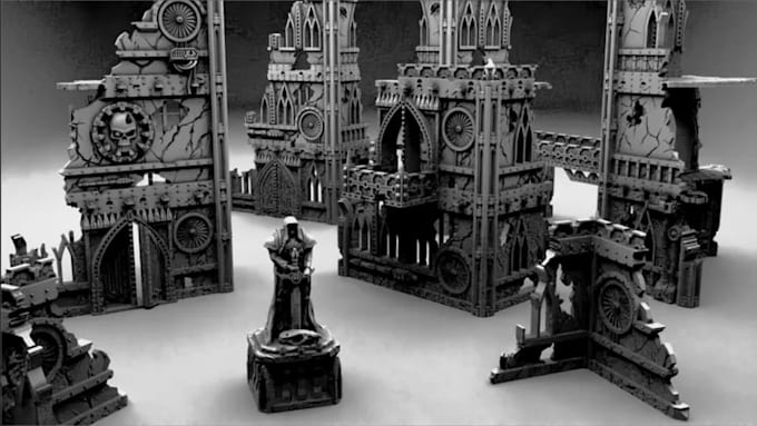 Design dnd modular tabletop terrain,dnd terrain piece,ruins or rpg ...