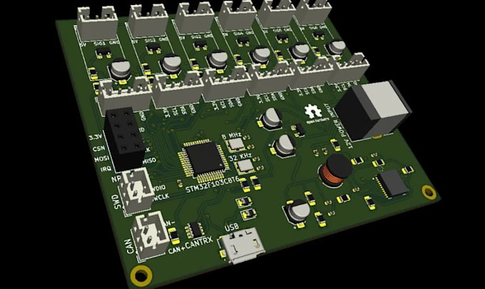 Make pbc design, pbc circuit, pcb layout, fabrication gerber and bom in ...
