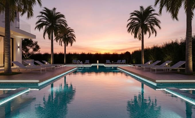 Create modern pool and landscape designs using vip3d structure studios ...
