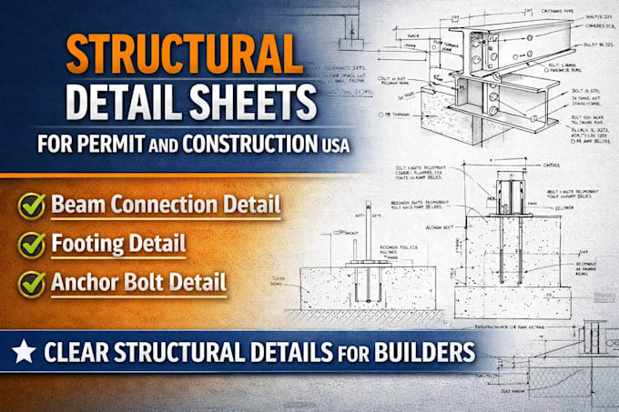 Create structural joints detail sheets for permit and construction ...