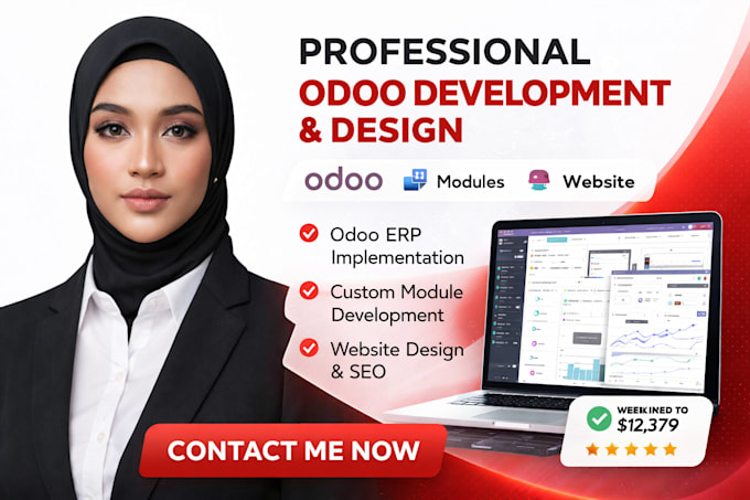 Do odoo module development, website design, customization, integration ...
