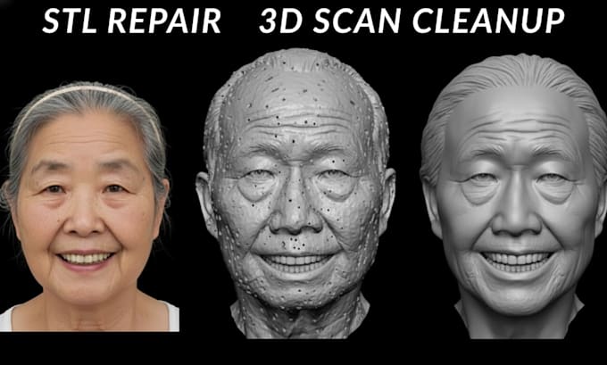 Fix stl file repair, repair mesh, clean 3d scan, make model ready for ...
