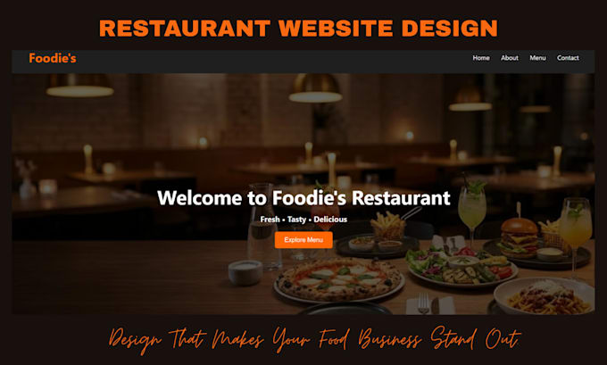 Design a modern responsive restaurant website using html css javascript ...