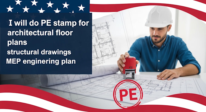 Pe stamp for architectural floor plans structural drawings mep ...