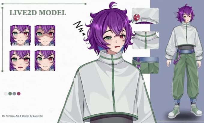 Modèle vtuber, rigging vtuber, modèle live2d vtuber, design de ...