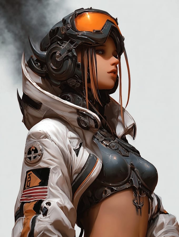 Draw cinematic sci fi character concept art by Thelmablake | Fiverr