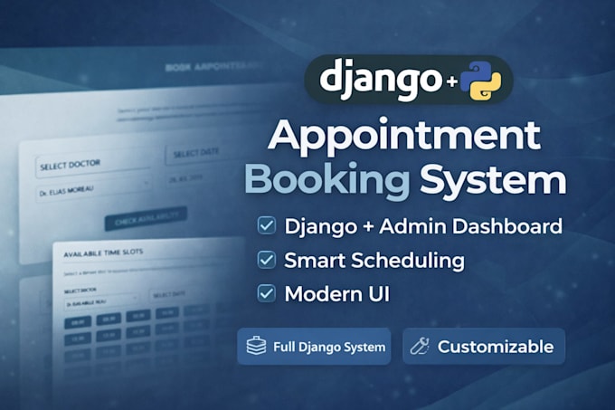 Build a full stack booking and management system with django by Adushaj ...