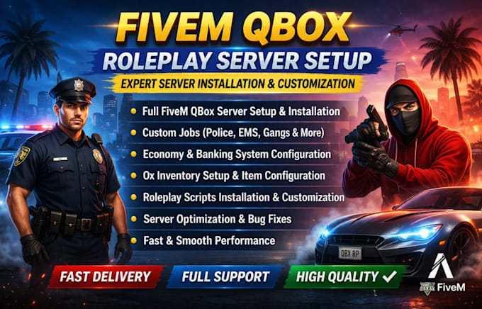 Installer et configurer un serveur fivem qbox avec des jobs, scripts et ...