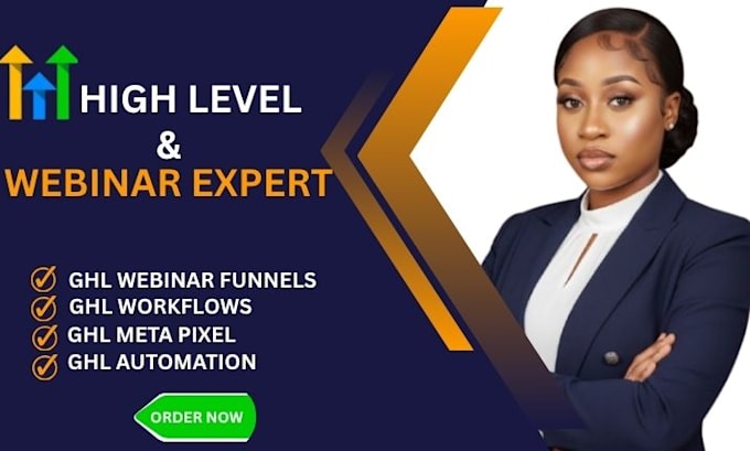 Build ghl webinar funnel ghl snapshot go high level agency by Amara ...