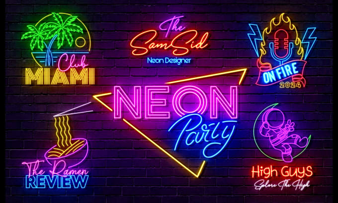 Design 3 neon logo for you in just 8 hours by Sarmadsiddiqui9 | Fiverr