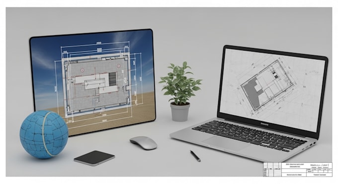Maak 2d autocad tekeningen voor civieltechnische projecten