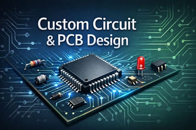 Ontwerp op maat gemaakte elektronische circuits, pcb schema's, embedded ...