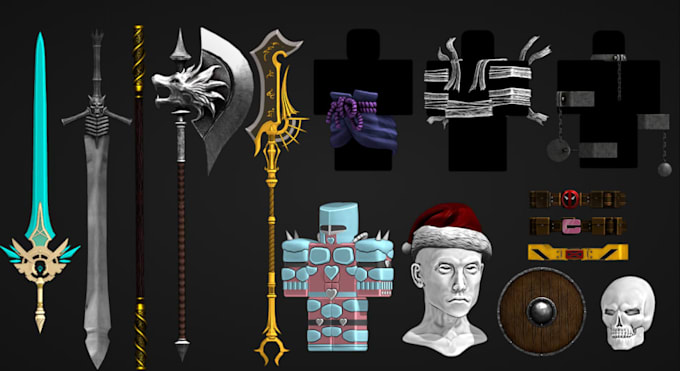 Create 3d roblox ugc accessory , layered clothing, ugc bundle by ...
