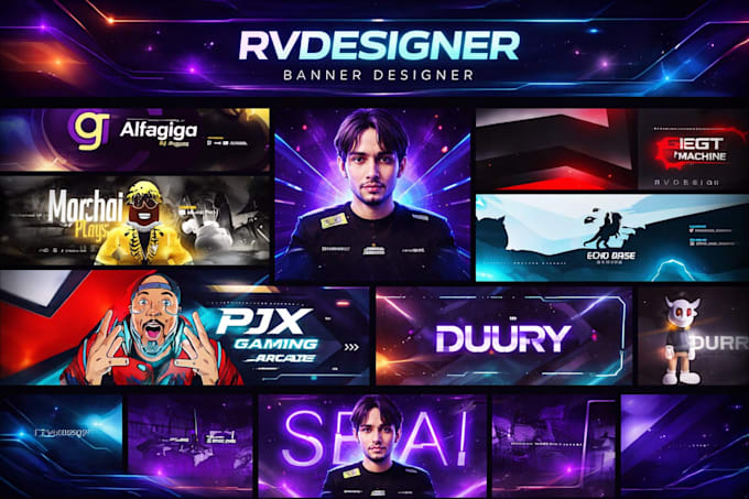 Make an ultimate gaming banner for youtube twitch twitter by ...