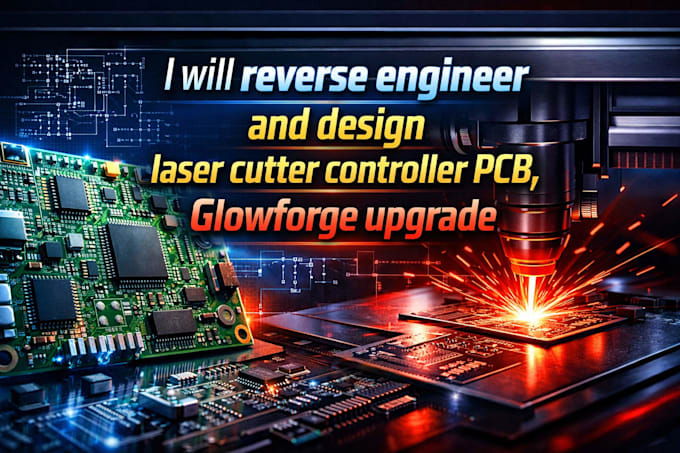 Reverse engineer and design laser cutter controller pcb, glowforge ...