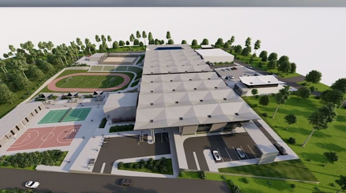 Revamp modern sport complex,multipurpose court design,stadium facility ...