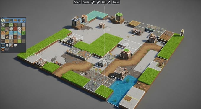 Crear assets de juego de tileset auto para unity godot terreno seamless ...