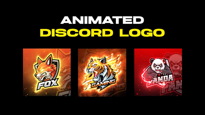 Animation de logo discord animé, animation gif animée