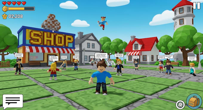 Create full game creation, roblox map, roblox gui, animations in roblox ...