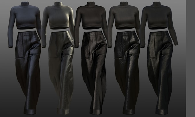 Design texture rig 3d clothing for second life mesh vrchat fivem peds ...