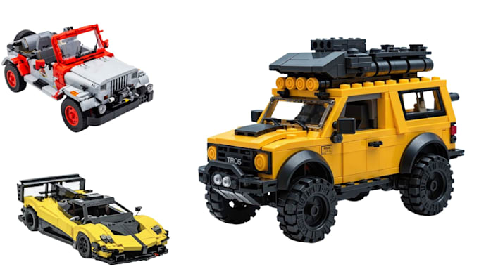 Custom 3d lego technic car, bike, ship, house, toys ev3, with xml part ...
