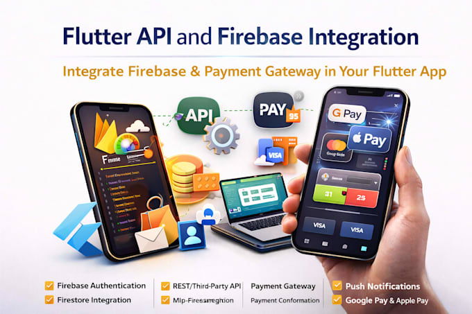 Integrate firebase api or payment gateway in your flutter app by ...