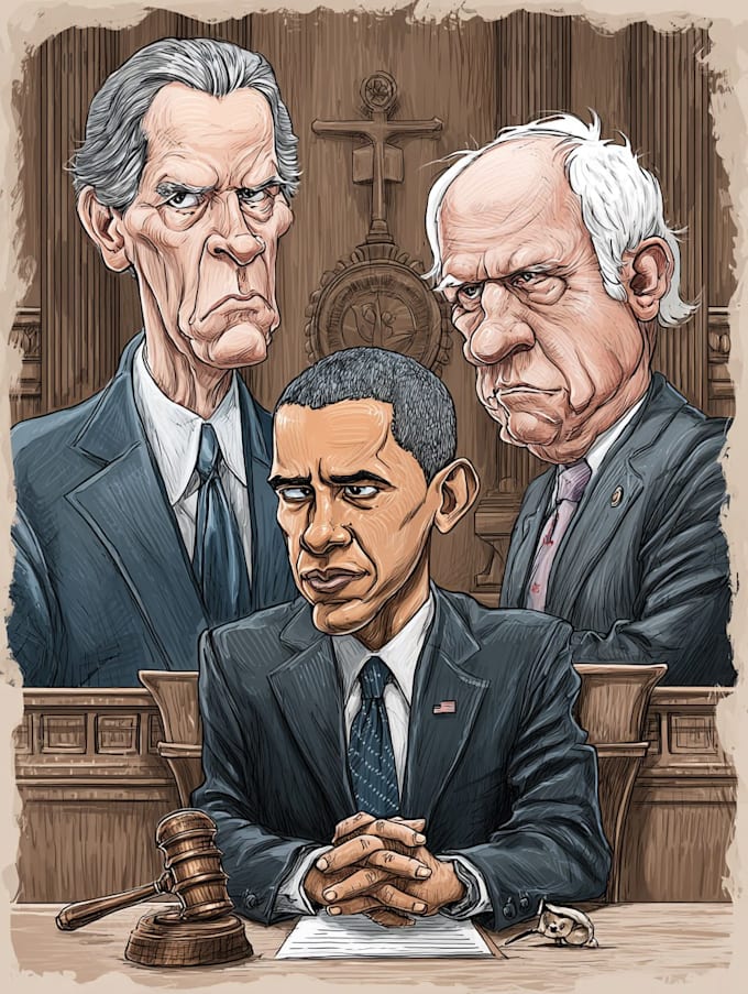 Draw political caricature and cartoon by Amudeid | Fiverr