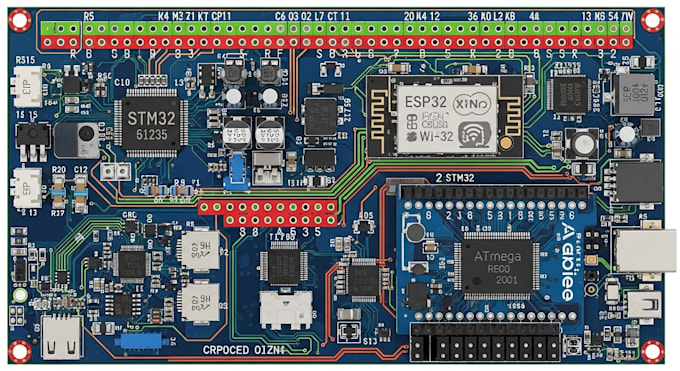 Do pcb design, schematic multilayer pcb layout iot stm32 esp32 and ...