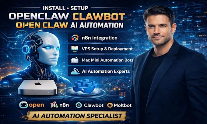 Install setup openclaw clawbot moltbot open claw ai automation n8n vps ...