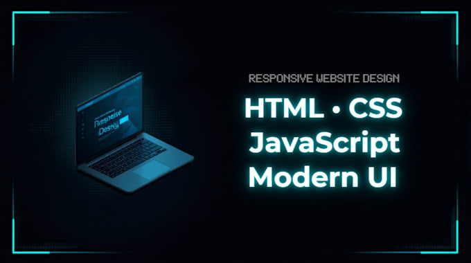 Design modern responsive website ui using html css and javascript by ...
