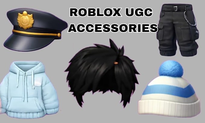 Design custom roblox ugc hair, ugc accessories, 3d furry roblox ...