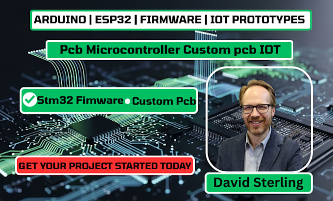 Pcb design with programming controller on arduino,esp32,firmware,custom ...